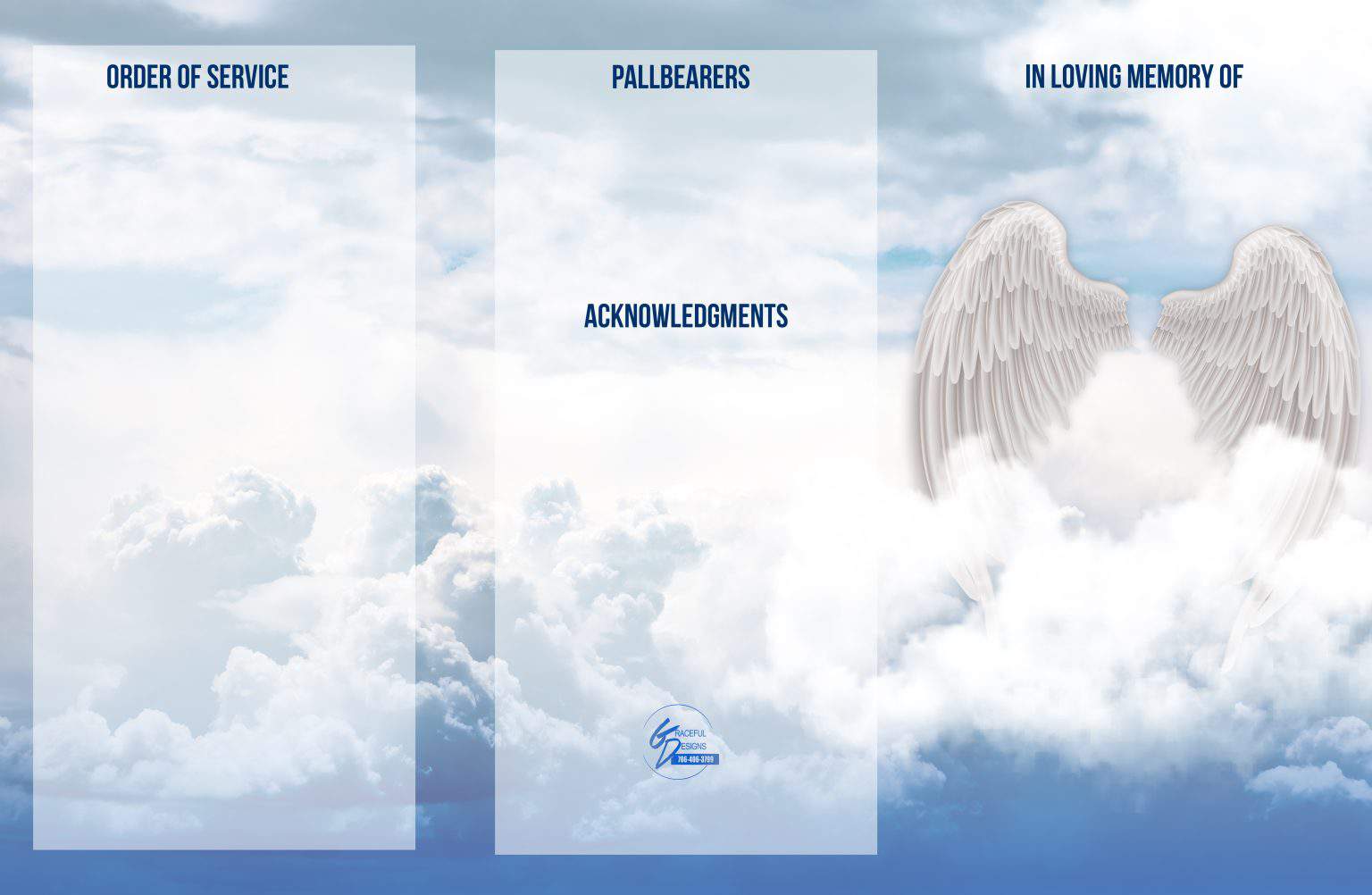 Funeral Program Template: Thoughtful keepsakes - Graceful Designs