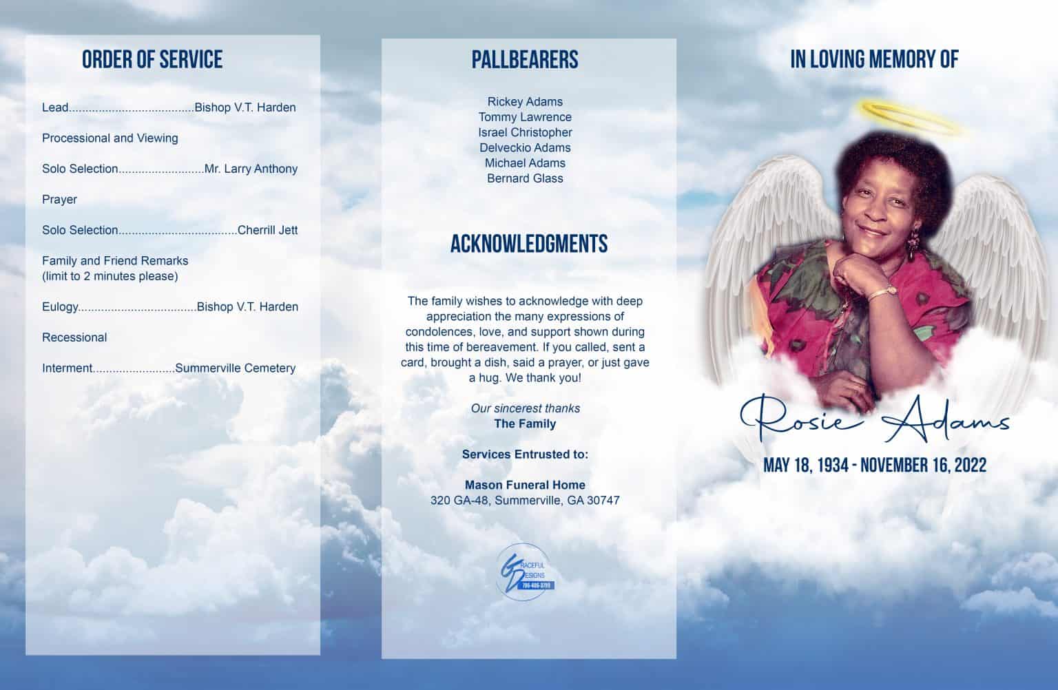 Funeral Program Design - Crafting a Meaningful Tribute - Graceful Designs